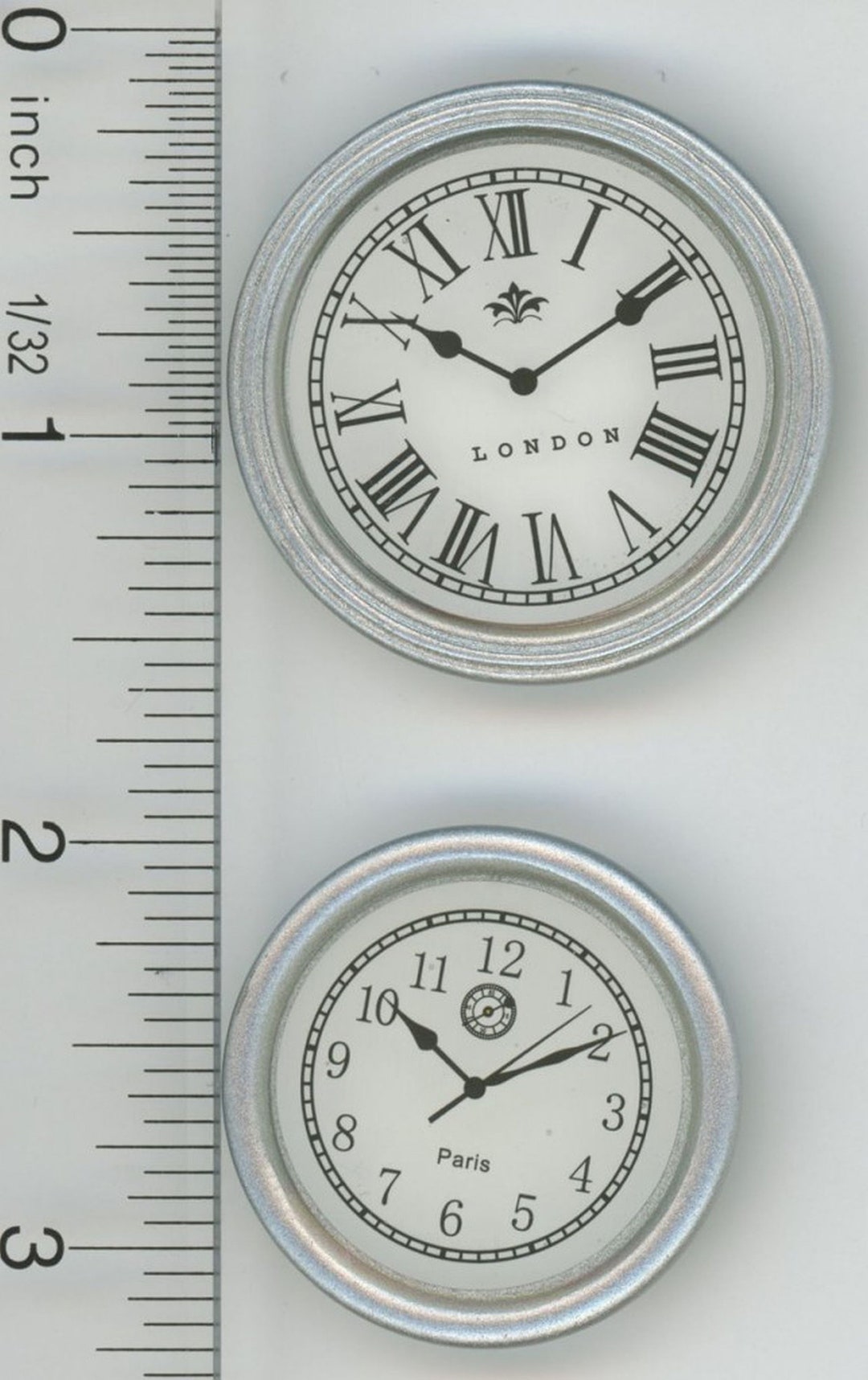 Dollhouse Miniature Set of 2 Oversized Clock Face - Etsy