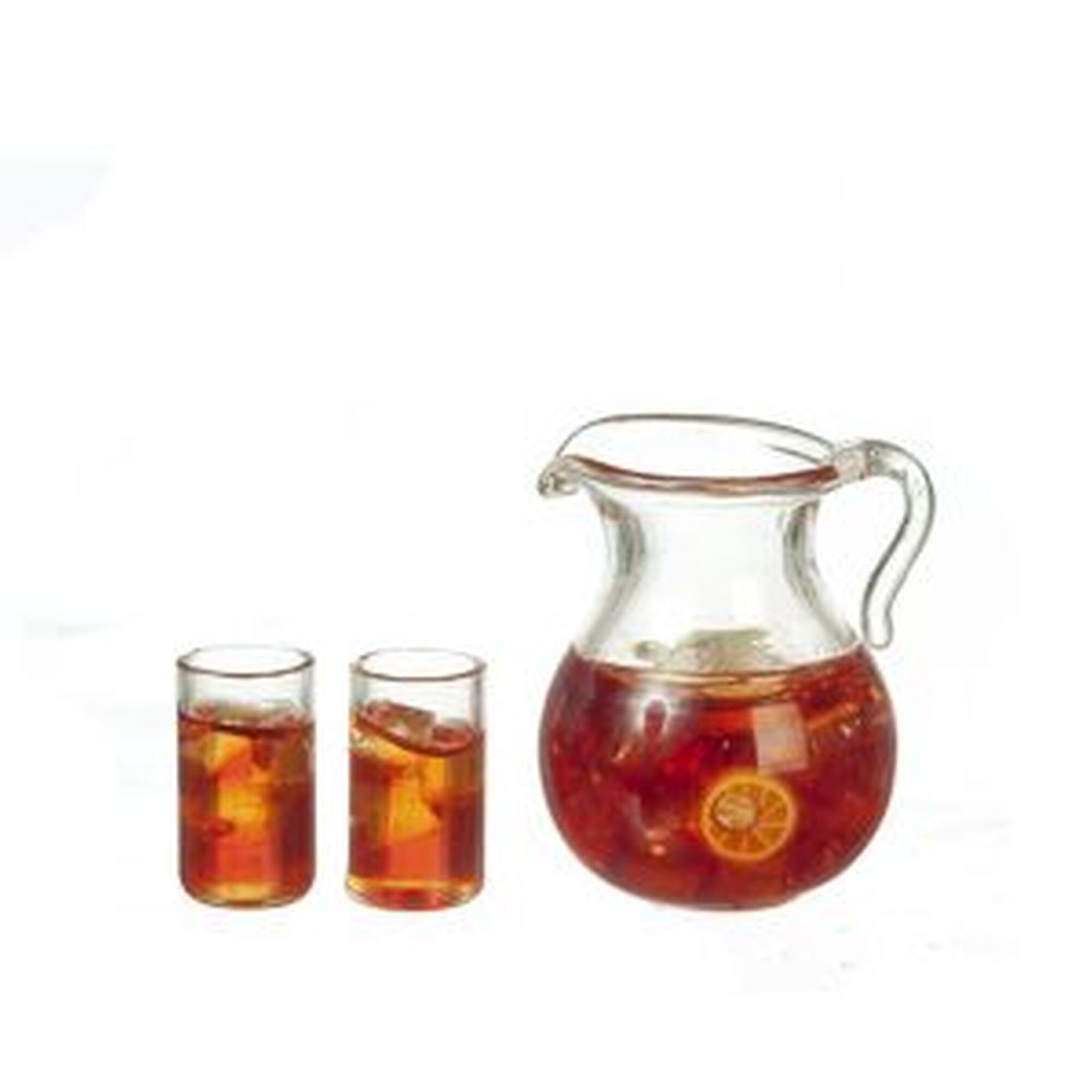 Miniature Strong Brew Ice Tea Set With 2 Filled Glasses by - Etsy