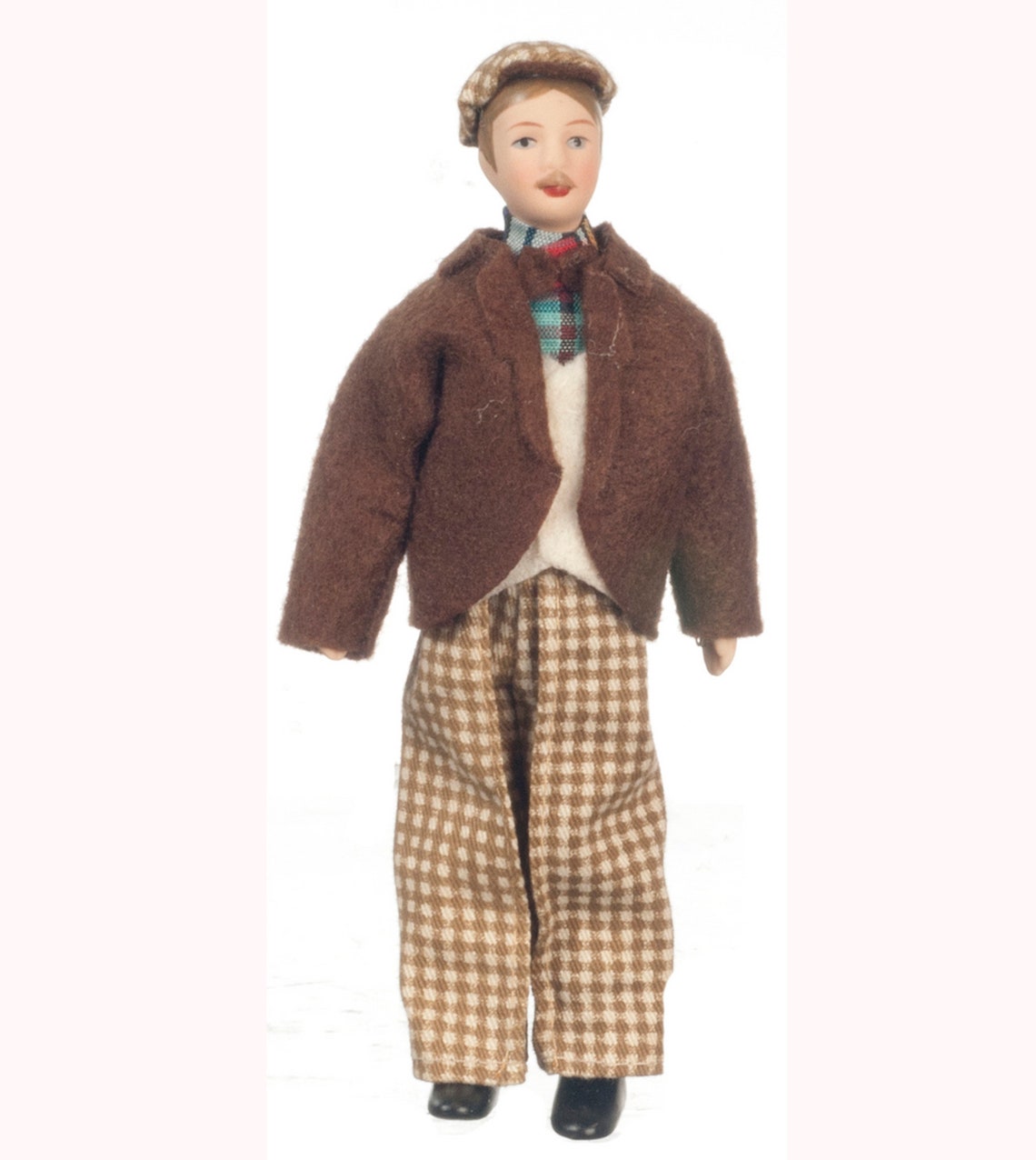 Dollhouse Charming Porcelain Father Doll by Town Square - Etsy