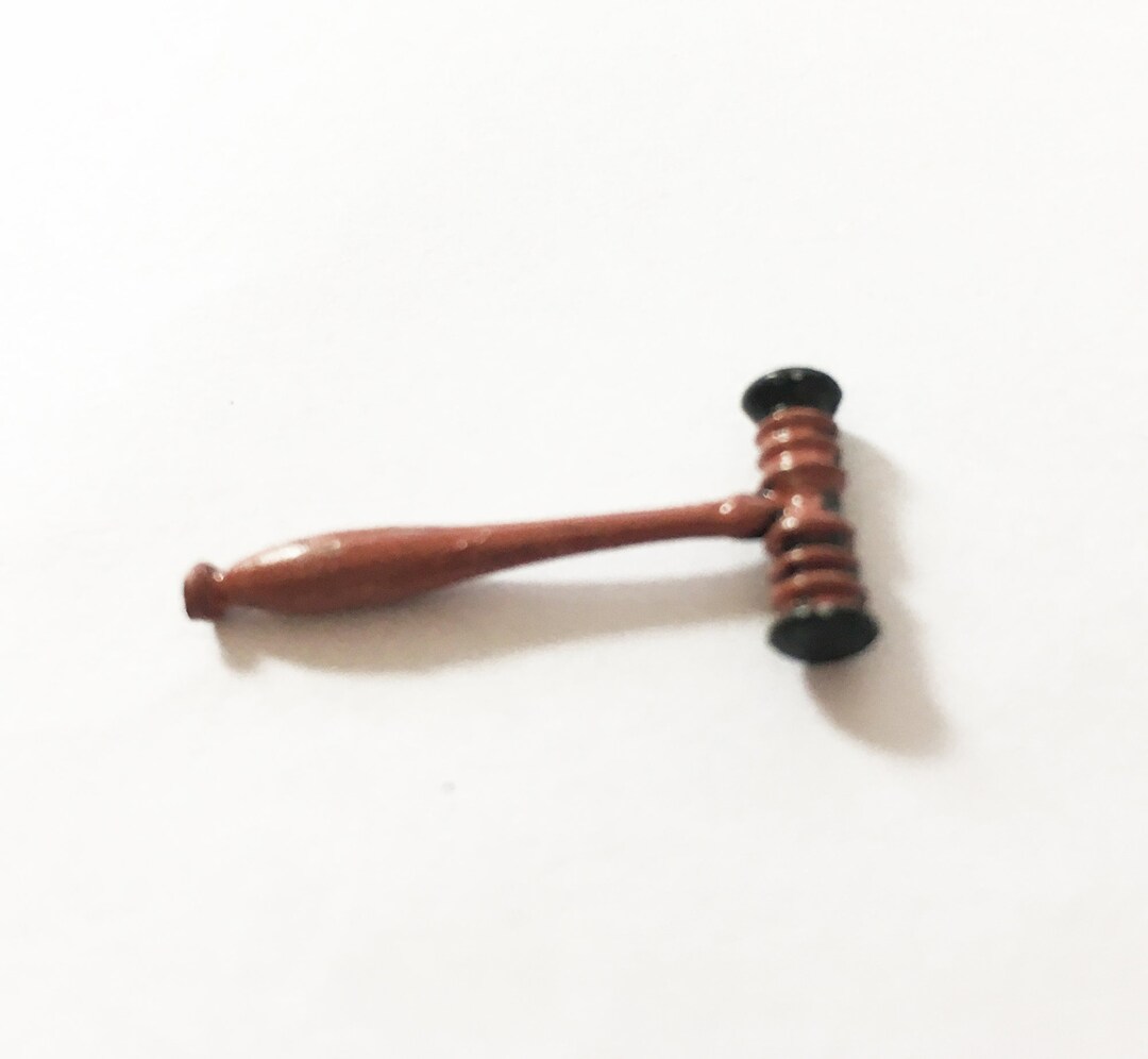 Miniature 1:12 Scale Judges Gavel by Island Crafts and Miniatures - Etsy