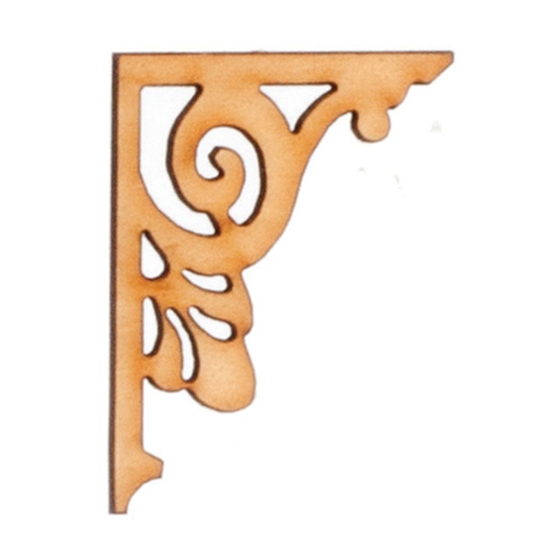 Dollhouse Miniature Set of 4 Laser Cut Wood Brackets by Alessio ...