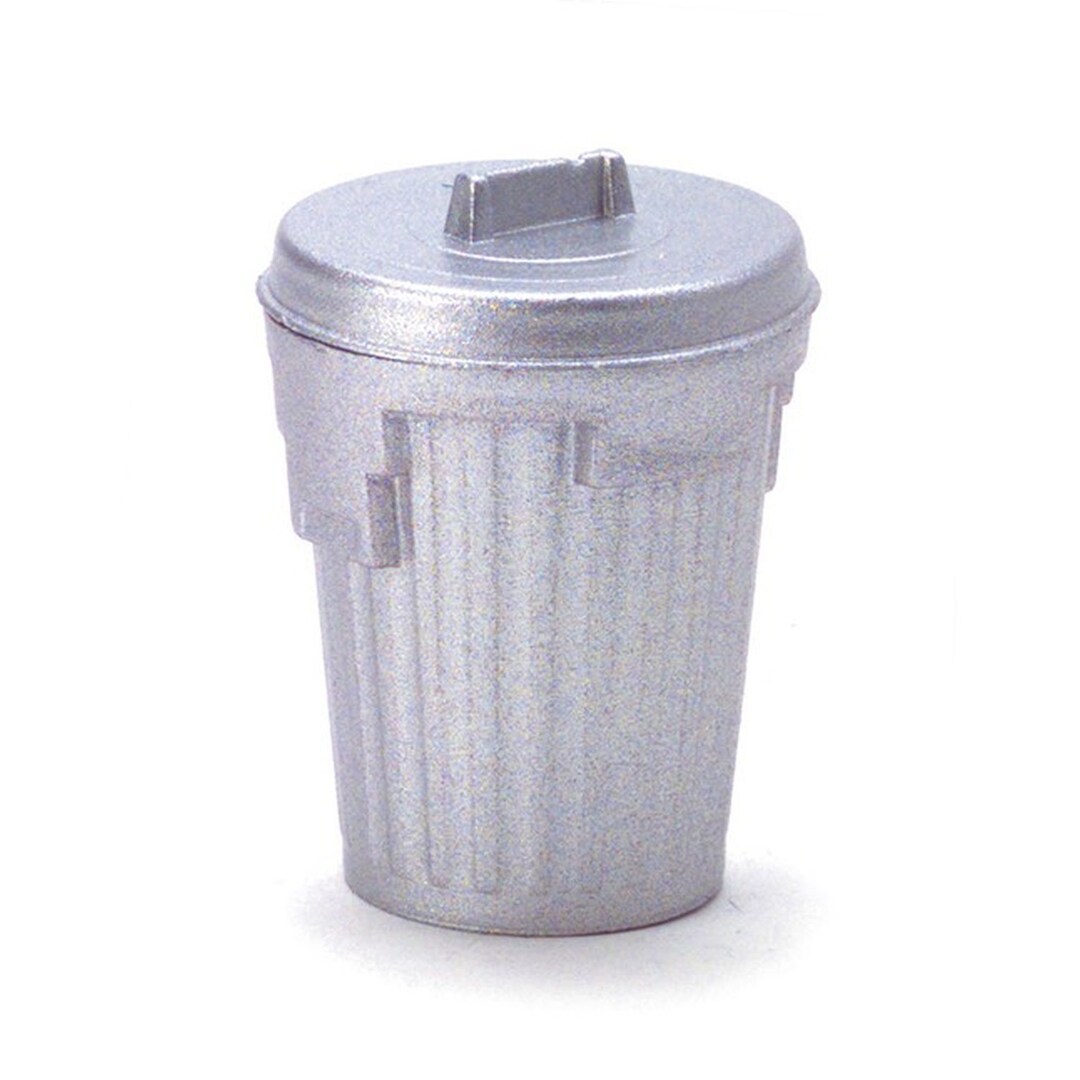 Dollhouse Miniature Tin Garbage Can Empty by Town Square Miniatures - Etsy