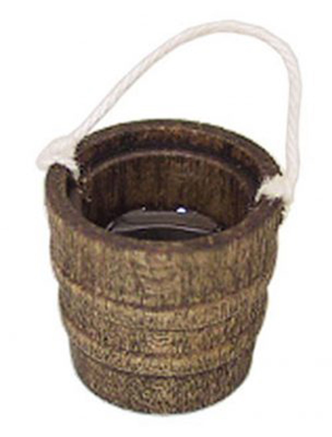 Dollhouse Miniature Wooden Bucket Filled With Water by Island Crafts ...