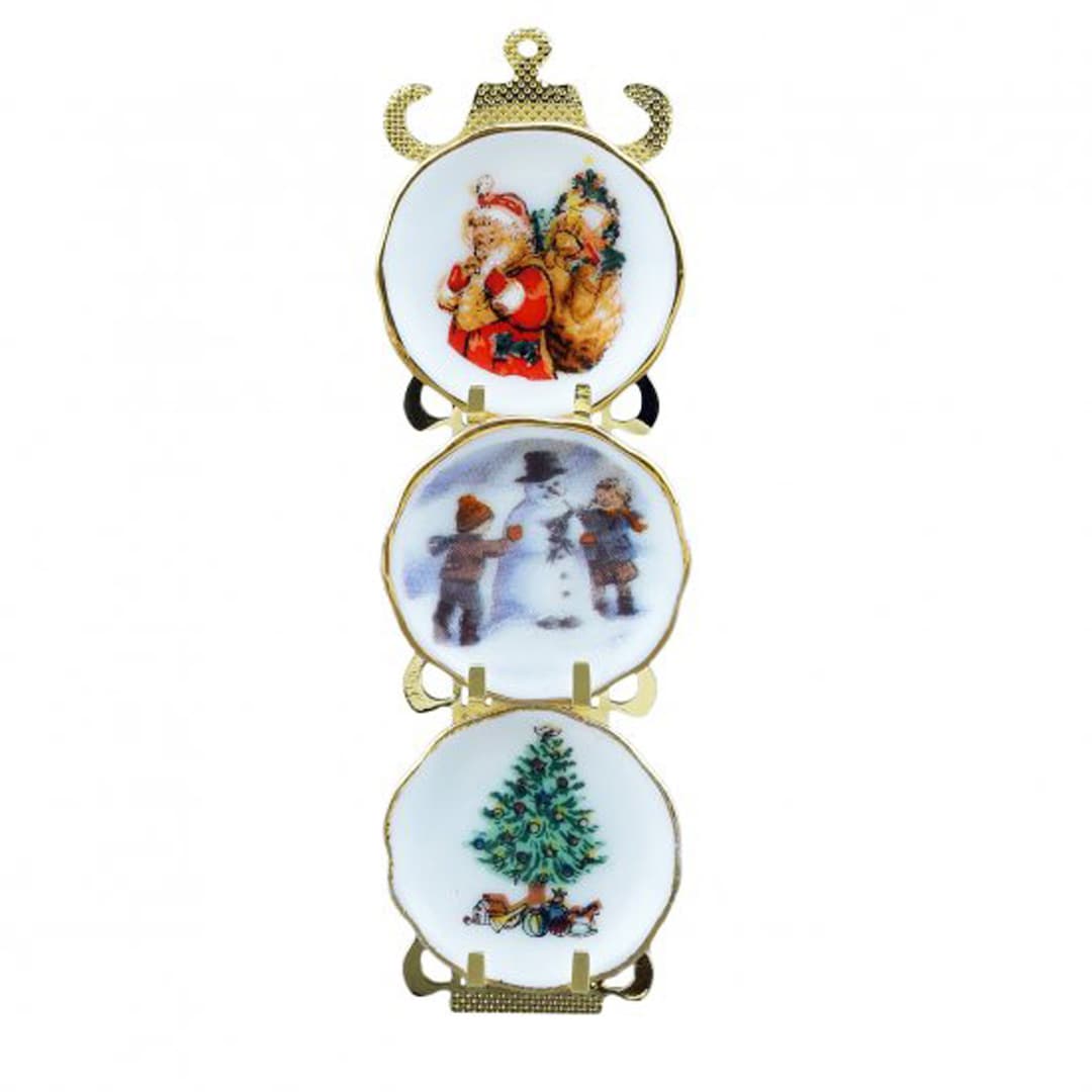 Dollhouse Miniature Christmas Wall Plate Rack by Reutter Porcelain - Etsy