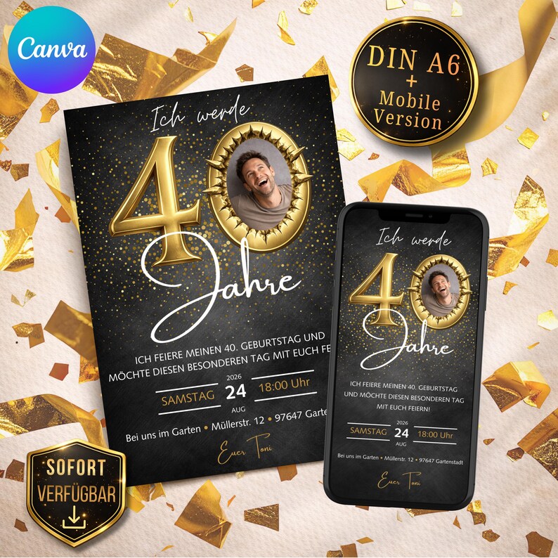 Ich Werde 40 Einladung