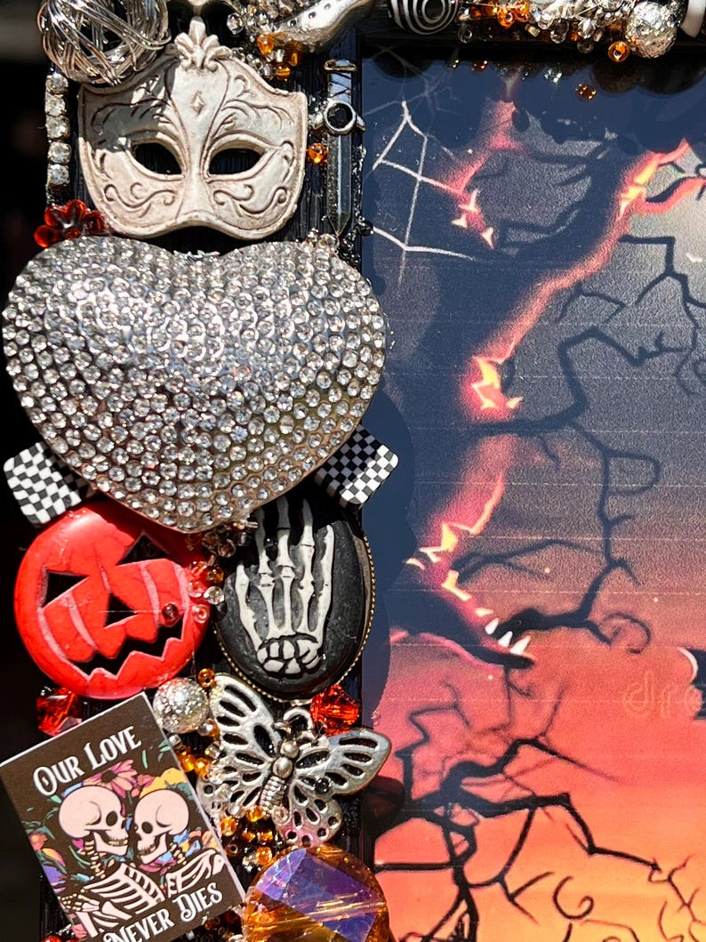 One of a Kind 5x7 Spooky Halloween Picture Frame - Etsy