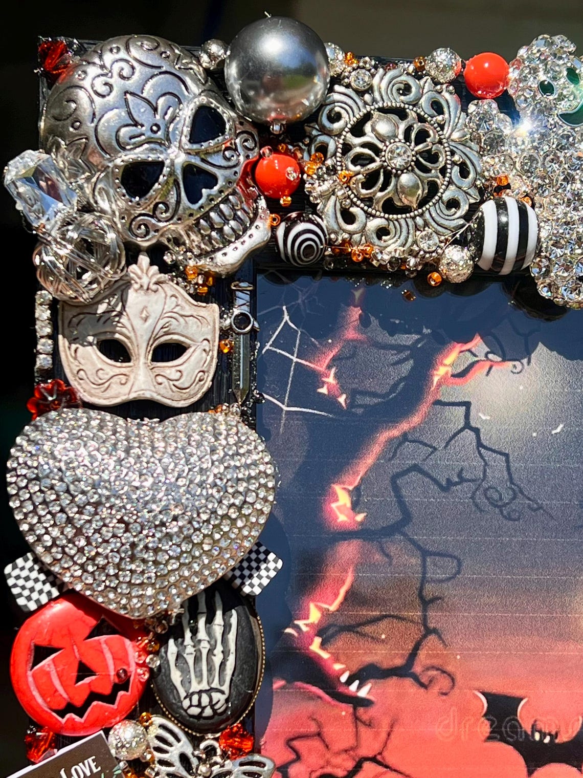 One of a Kind 5x7 Spooky Halloween Picture Frame - Etsy