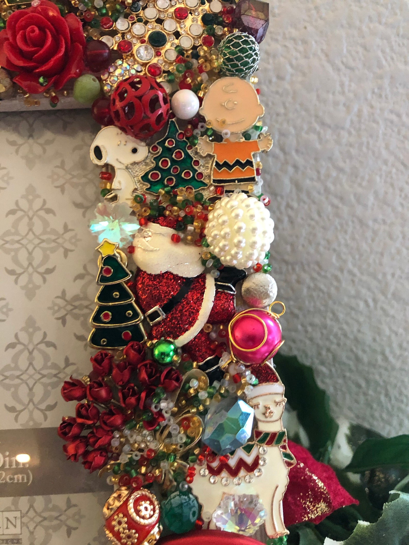 A Very Snoopy Christmas One of a Kind 4x6 Jewel Embellished - Etsy