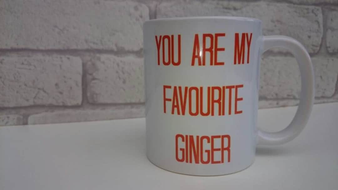 You Are My Favourite Ginger Mug Novelty Gift Coffee Cup Red Heads Are ...