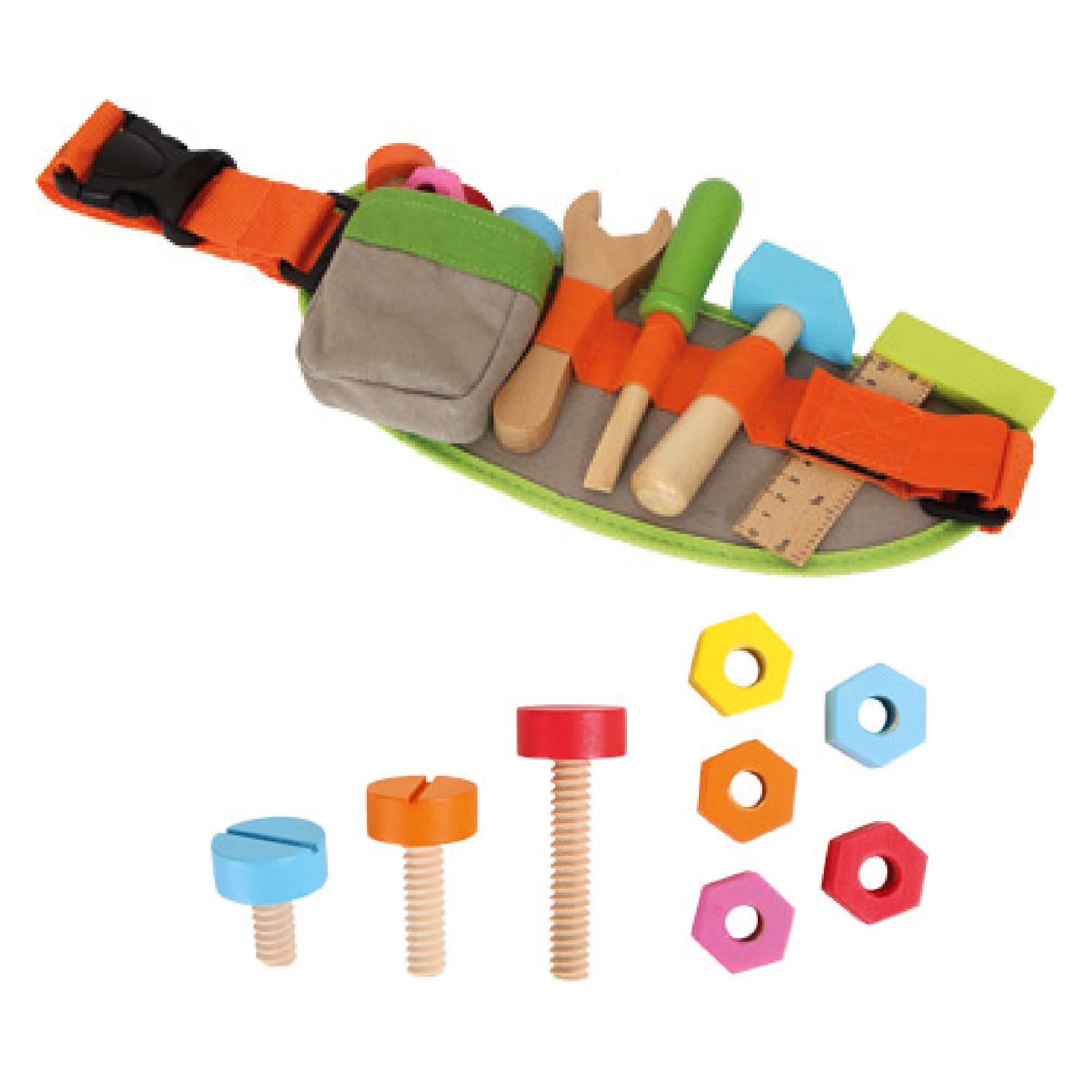 Personalised Kids Colourful Wooden Tool Belt Tool Set - Etsy
