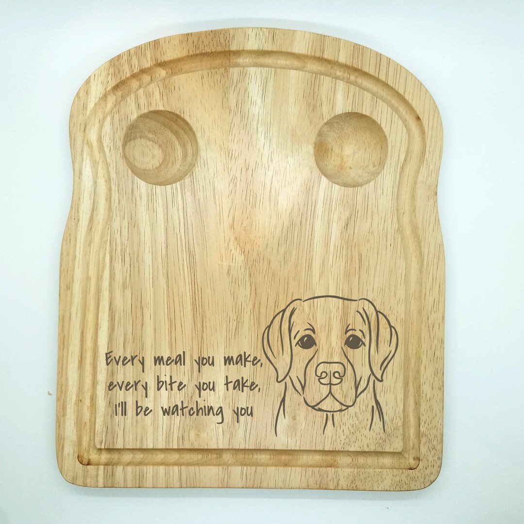 Labrador Egg Board, Fun Dog Gift, Labrador Present, Toast Shaped Dippy ...