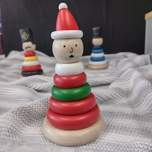 Personalised Christmas Stacking Toy, Christmas Eve Box Gift, Stocking ...