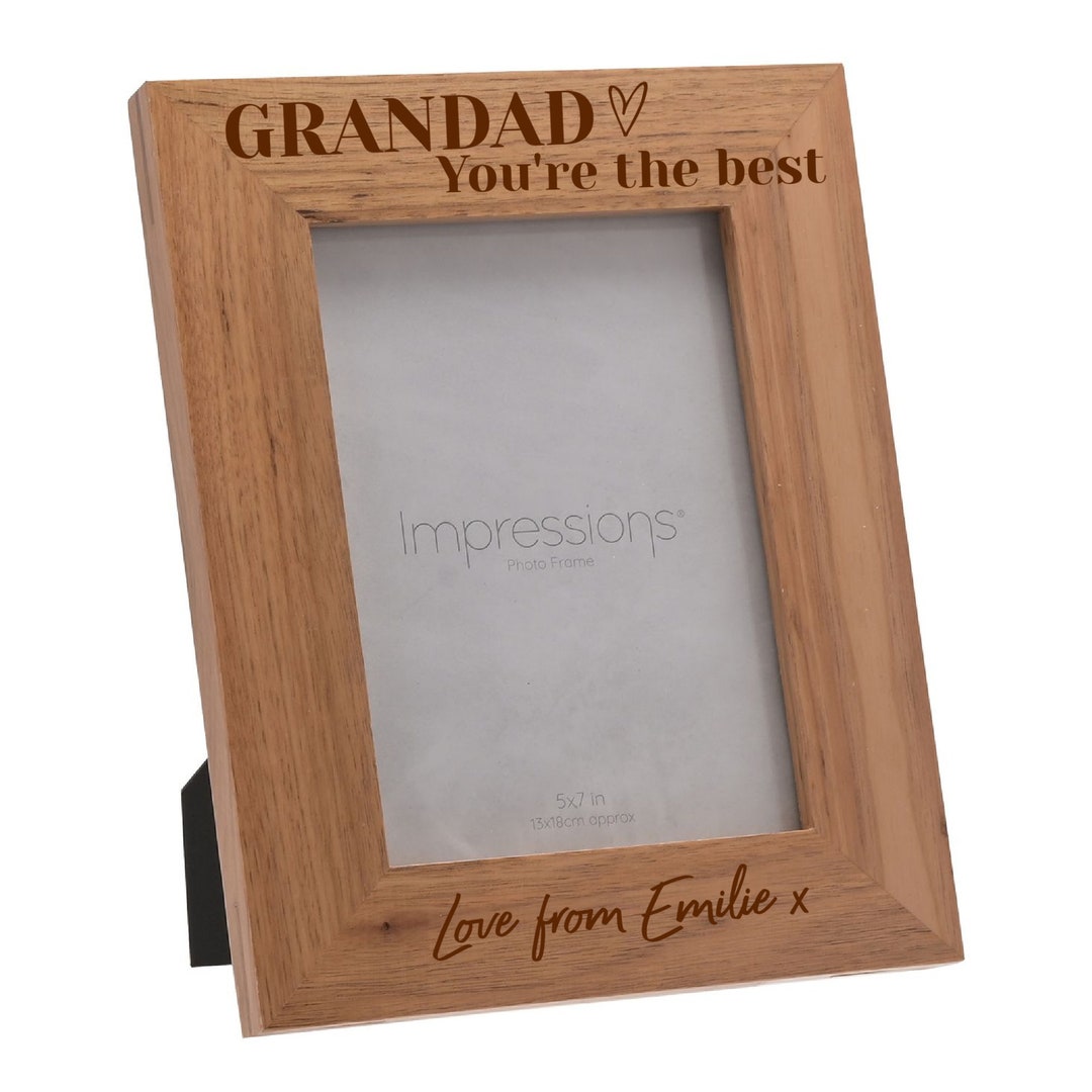 Personalised Grandad You're the Best Photo Frame, Present for Grandad ...