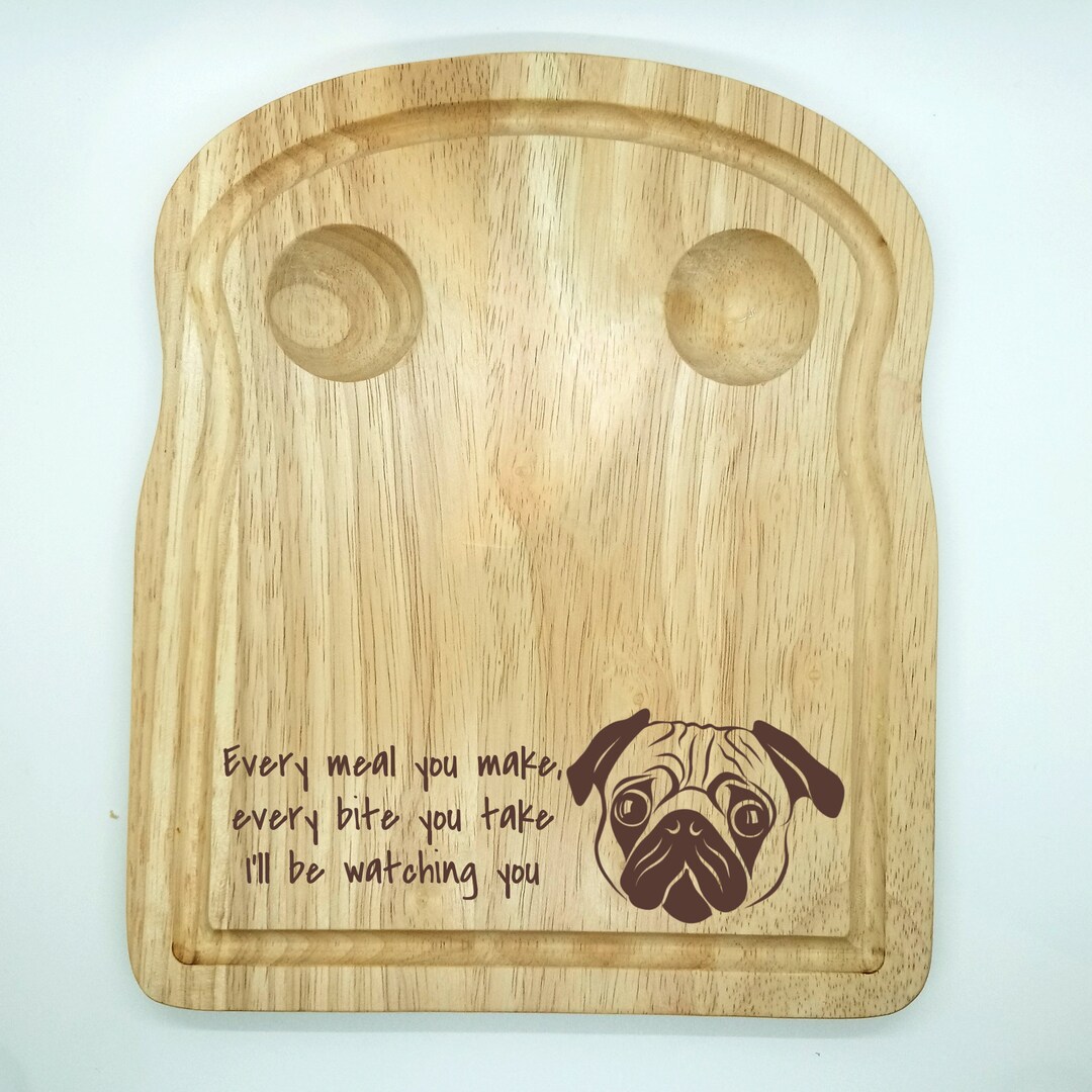 Pug Egg Board, Fun Pug Gift for Dippy Eggs, Dog Lover Present, Pugs - Etsy