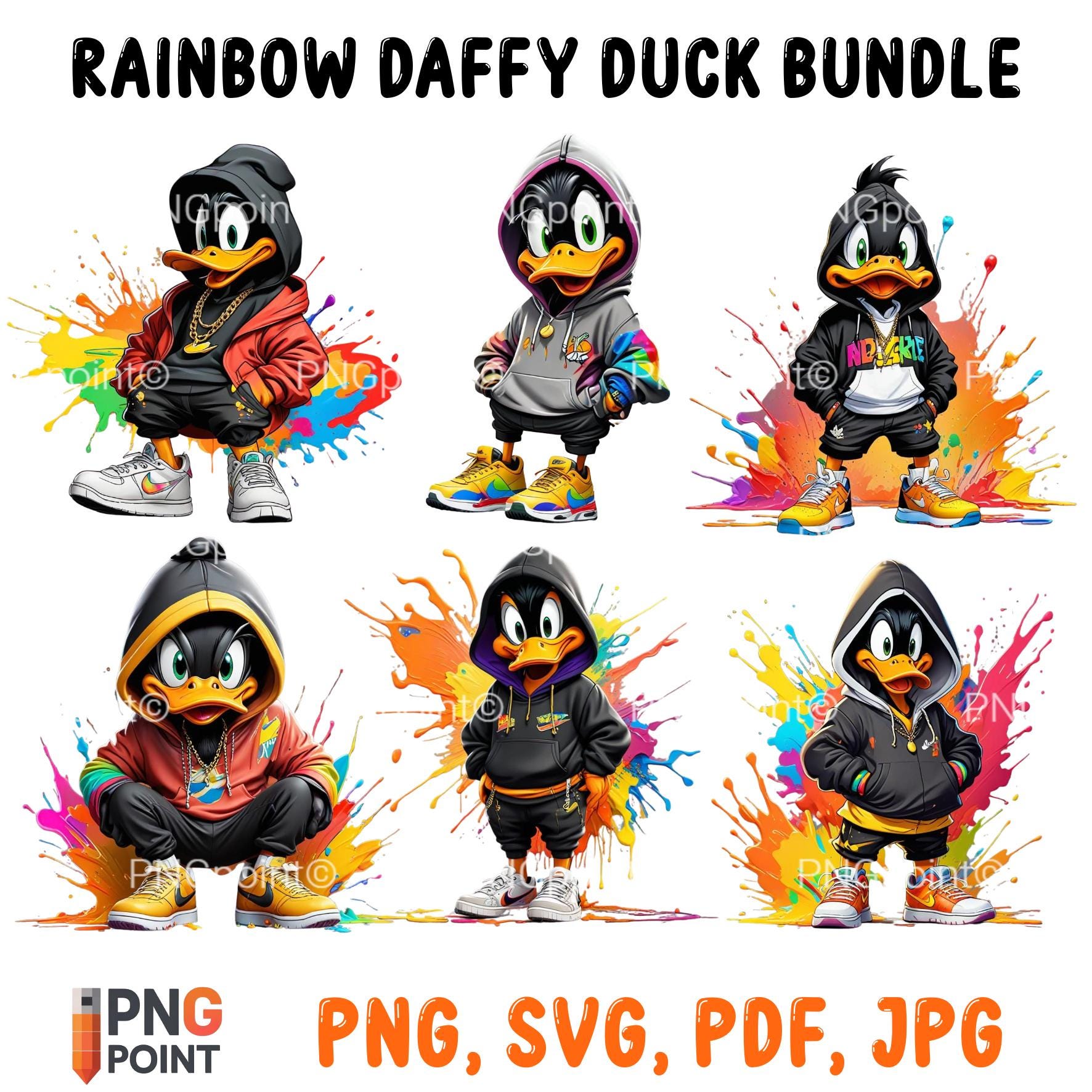 4 Daffy Duck Image Bundle, Daffy Images, Daffy Duck Sneakers, Daffy ...