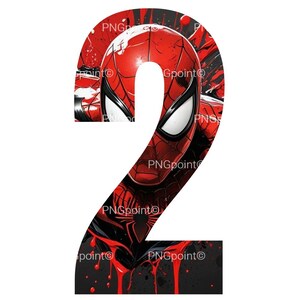 SPIDERMAN Numbers Png, Spiderman Numbers Svg, Spiderman Numbers Jpg ...