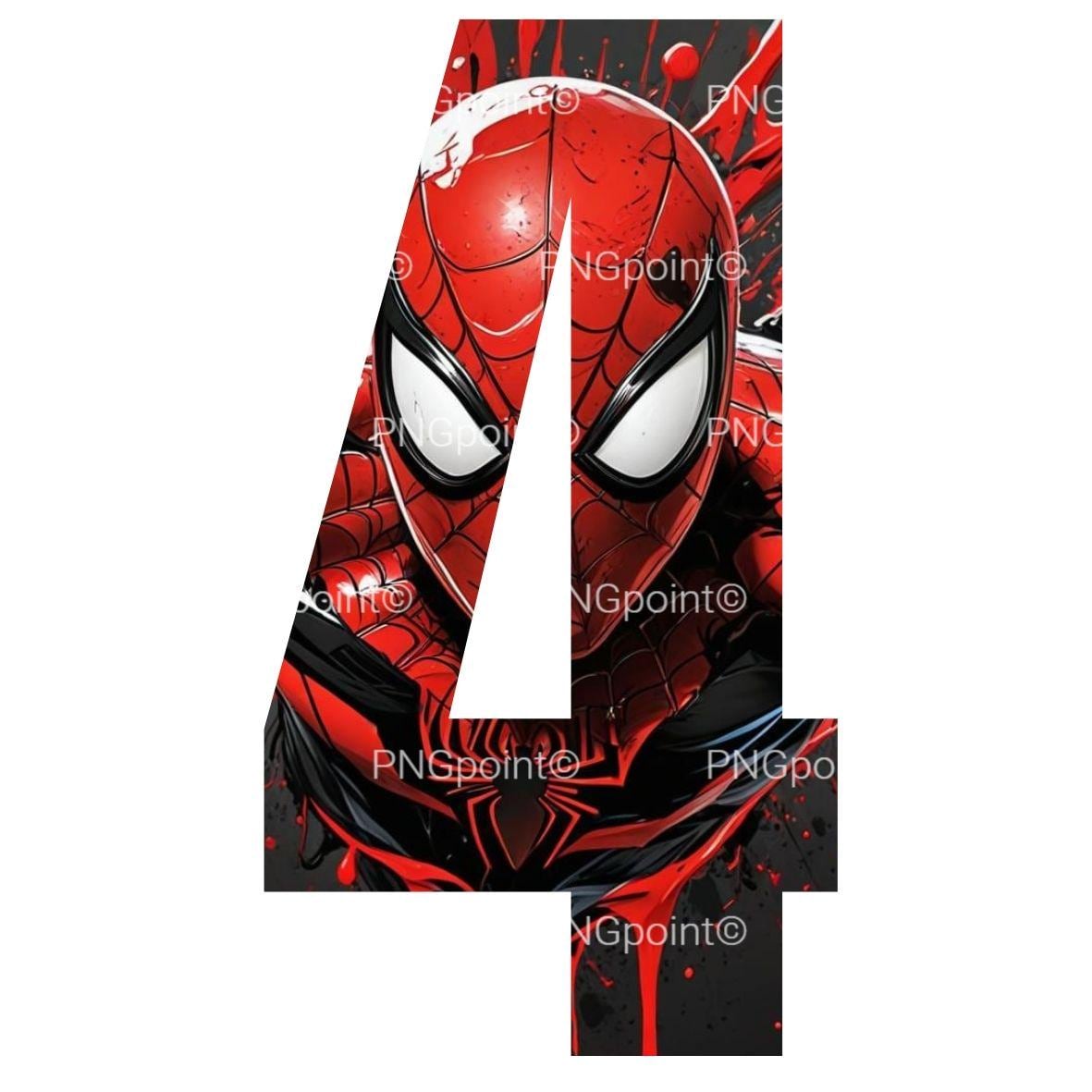 SPIDERMAN Numbers Png, Spiderman Numbers Svg, Spiderman Numbers Jpg ...