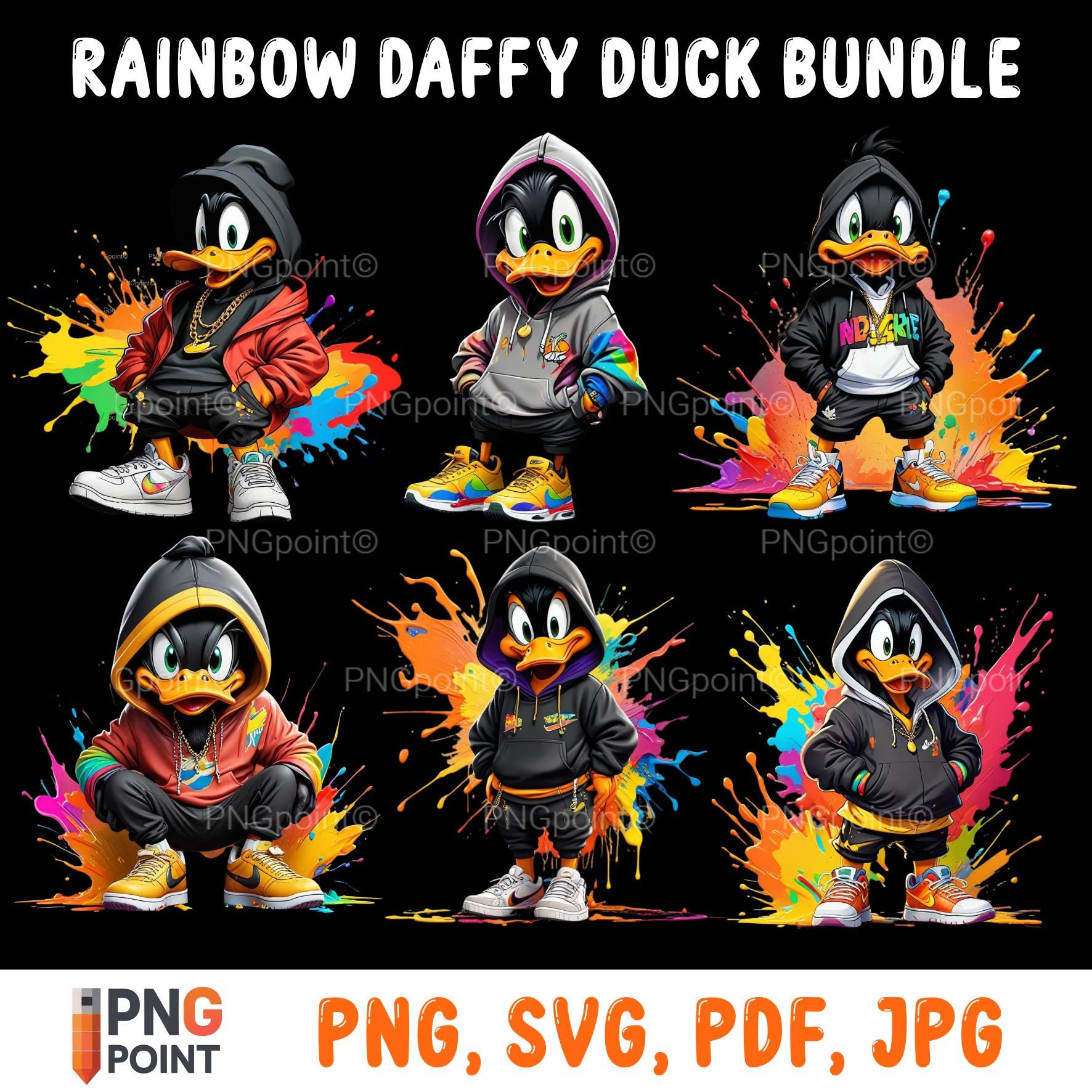 4 Daffy Duck Image Bundle, Daffy Images, Daffy Duck Sneakers, Daffy ...