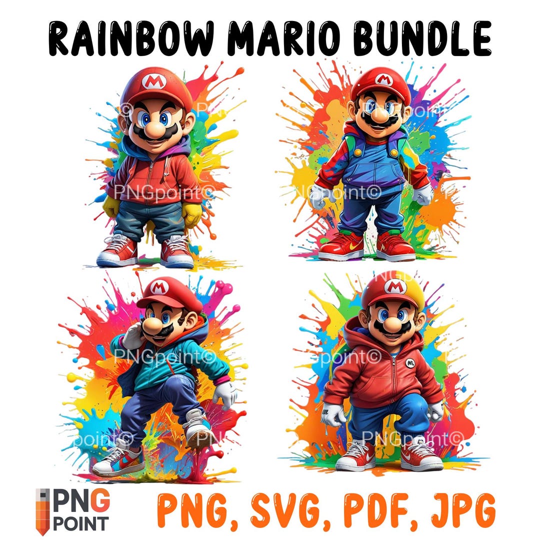 8 Mario Nike Bundle, Mario Wearing Nikes, Super Mario Images, Mario Png ...