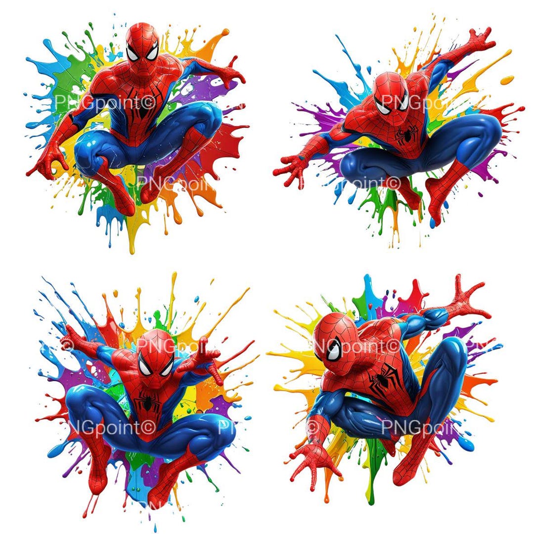 Spiderman Image, Spiderman Png, Rainbow Spiderman, Spiderman Bundle ...
