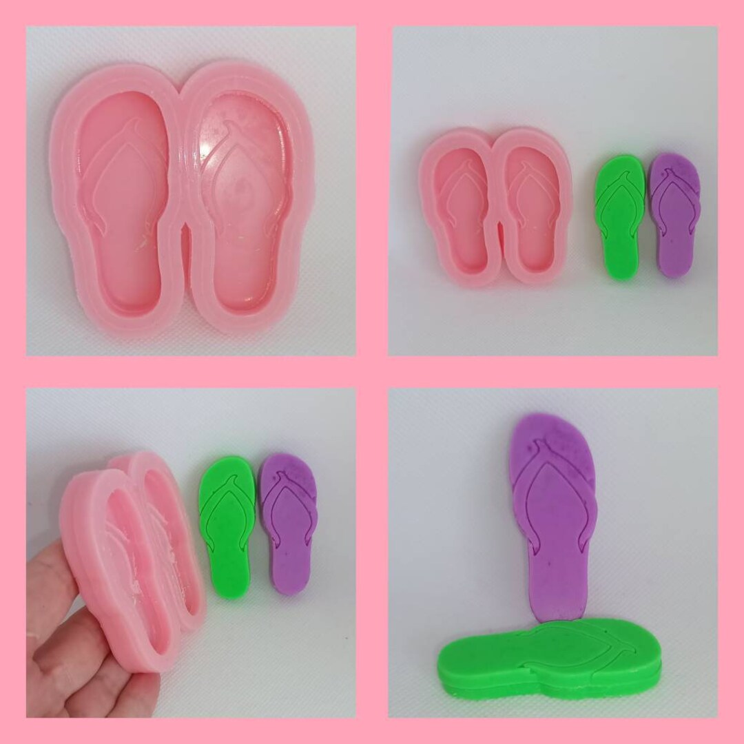 Silicone Mould Flip Flops Summer Vibes Silicone Mold for Wax - Etsy