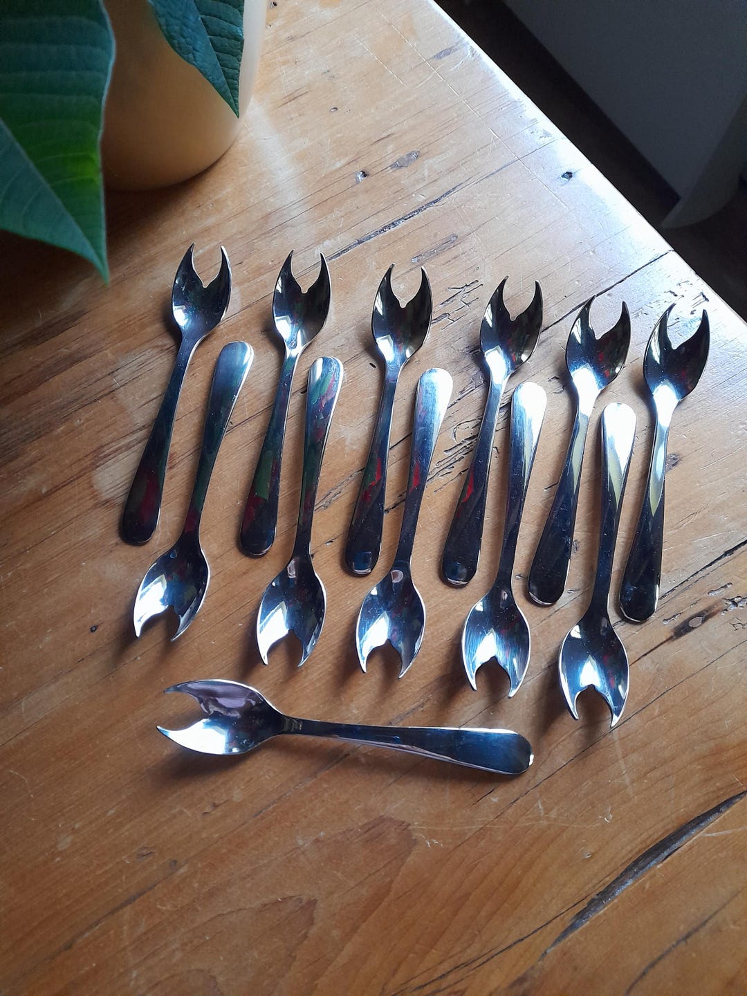 Twelve Couzon Small Forks - French Cutlery - Stainless Steel, Small ...