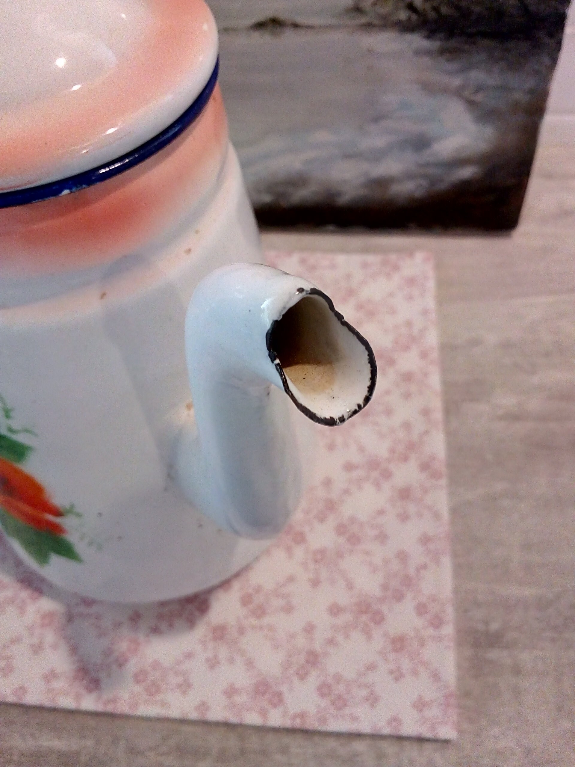 Pretty Enamel Coffee Pot Cafetière Vintage Chinese - Etsy