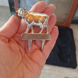 French Cheese Markers - Silea, Six Sweet Vintage Metal Set, Animals ...