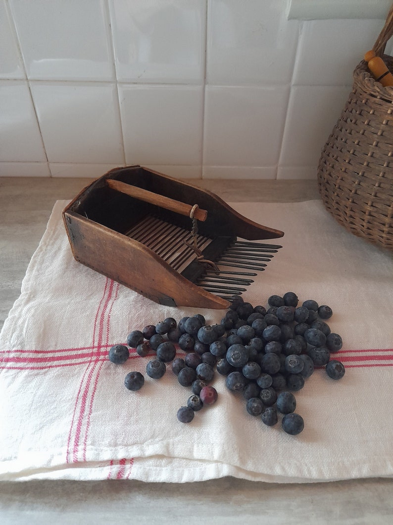 Vintage French Rustic Wood and Metal Blueberry Comb Peigne à - Etsy