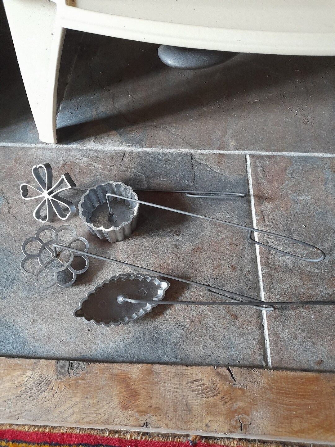 Four Patisserie Irons - French Vintage Traditional Kitchen Utensils ...