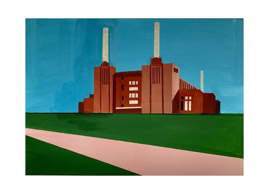 Battersea Power Station Art Print - Etsy