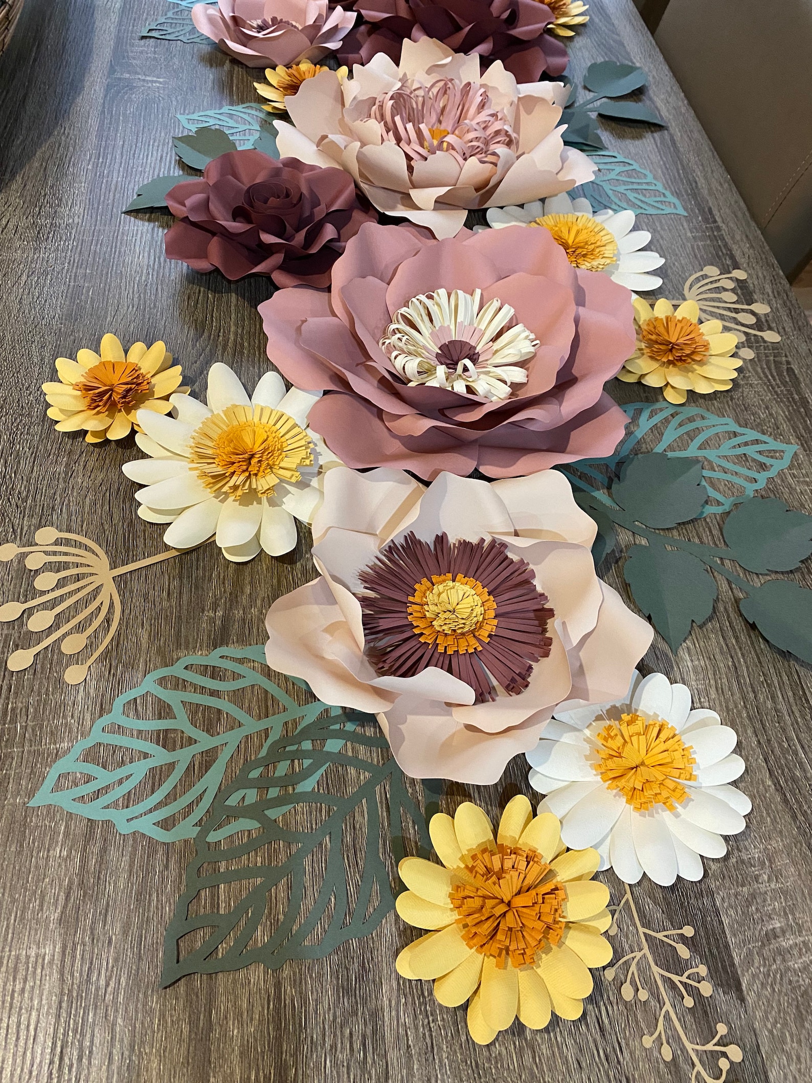 Daisy Fields Paper Flower Wall Decor Decorative Paper Flower - Etsy