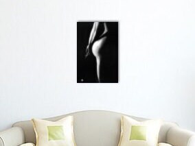 Tasteful Nude Print Oil on Canvas Painting, Female Form, Sexy ...