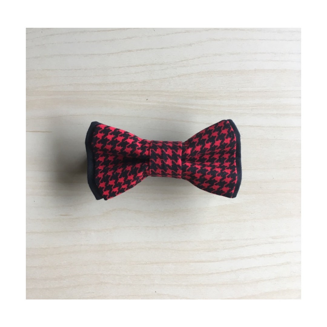 Red Houndstooth Bow Tie Red Rock Bow Tie Fun Unique Original - Etsy UK
