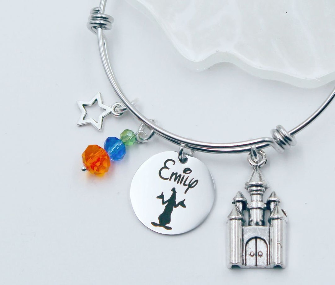Fab Five, Goofy Silhouette, Custom Name Bracelet, Disney Inspired ...