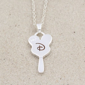 Mickey Ice Cream Charm Necklace, Disney World Necklace, Disneyland ...