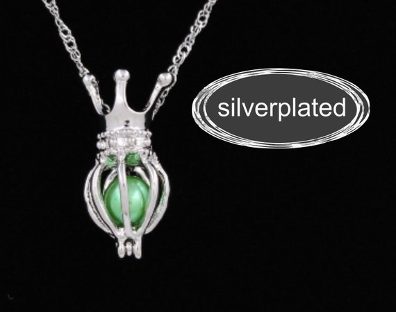 Princess Crown Pearl Cage for Freshwater or Akoya Pearls | Etsy