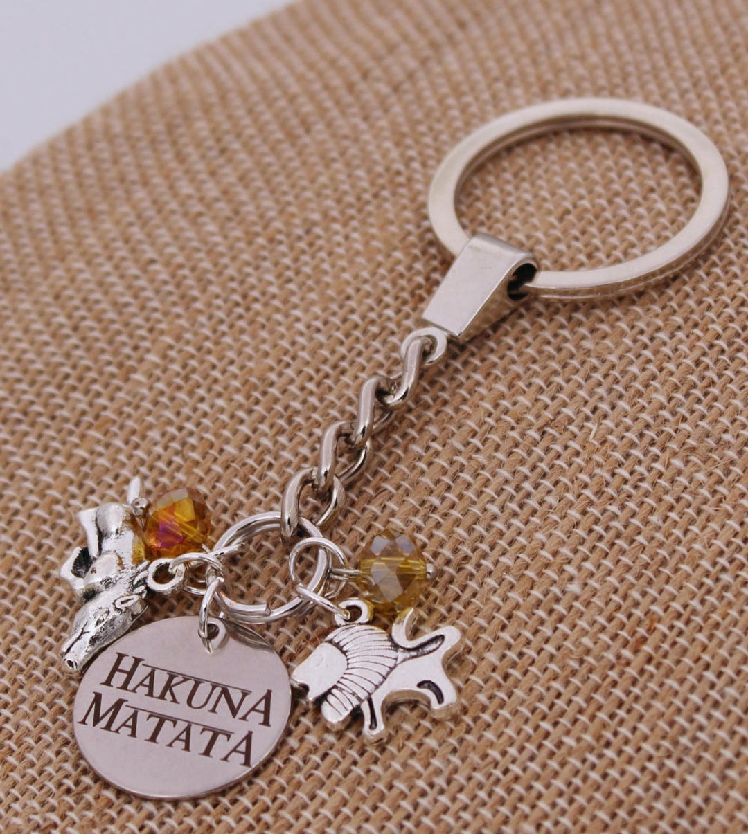 Lion King Hakuna Matata DISNEY Inspired, Lion and Warthog Key Fob Key ...
