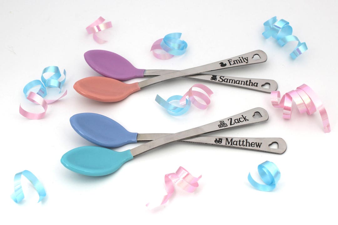 Baby Spoons Custom Engraved Baby's Name, Baby Shower Gift, Present ...
