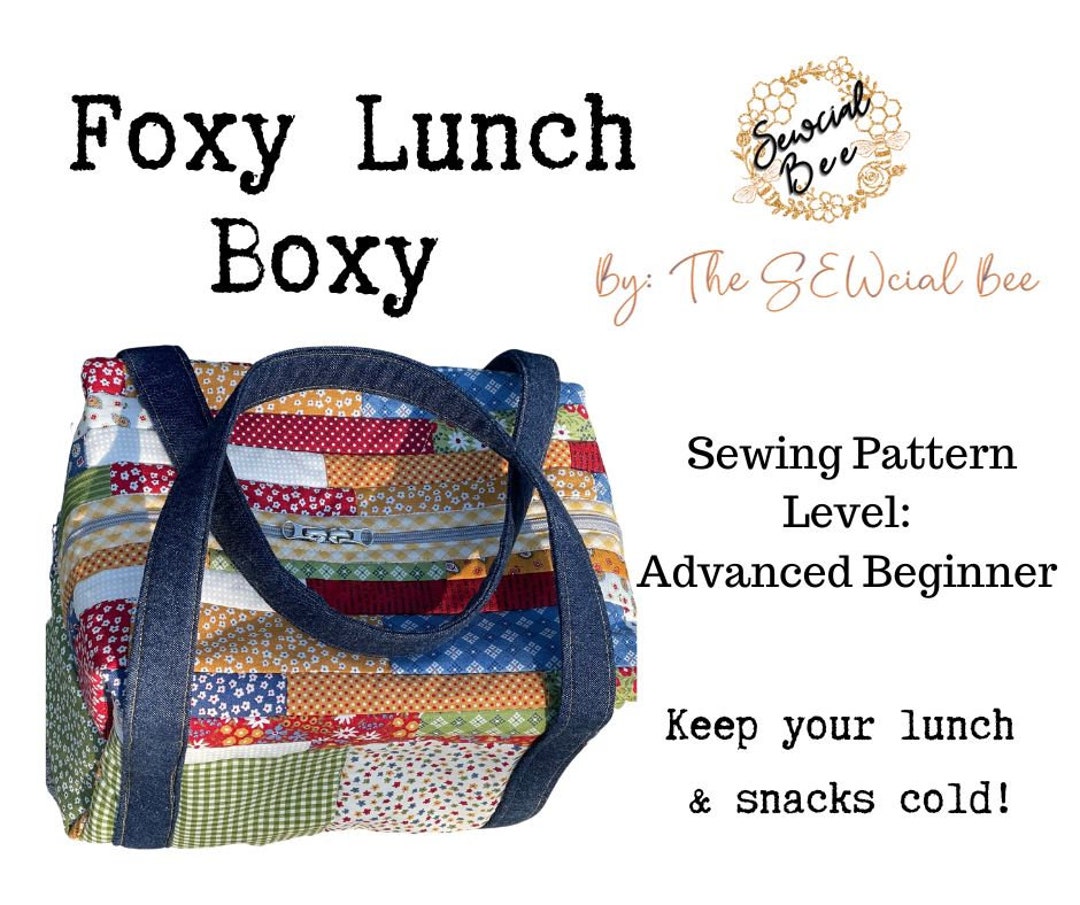FOXY Lunch BOXY Sewing Pattern * Lunchbox * Baby Bottle Bag * Sew Your ...