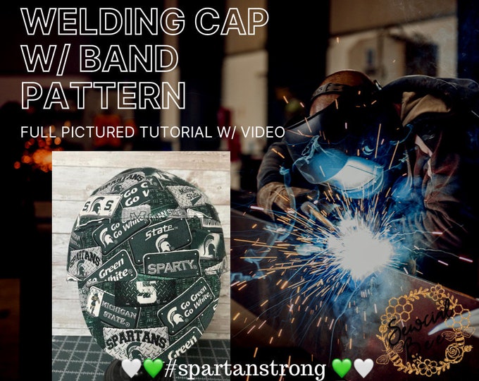 WELDING CAP 4 Panel Hat * Sewing Pattern & Video - All Day Comfort Fit ...