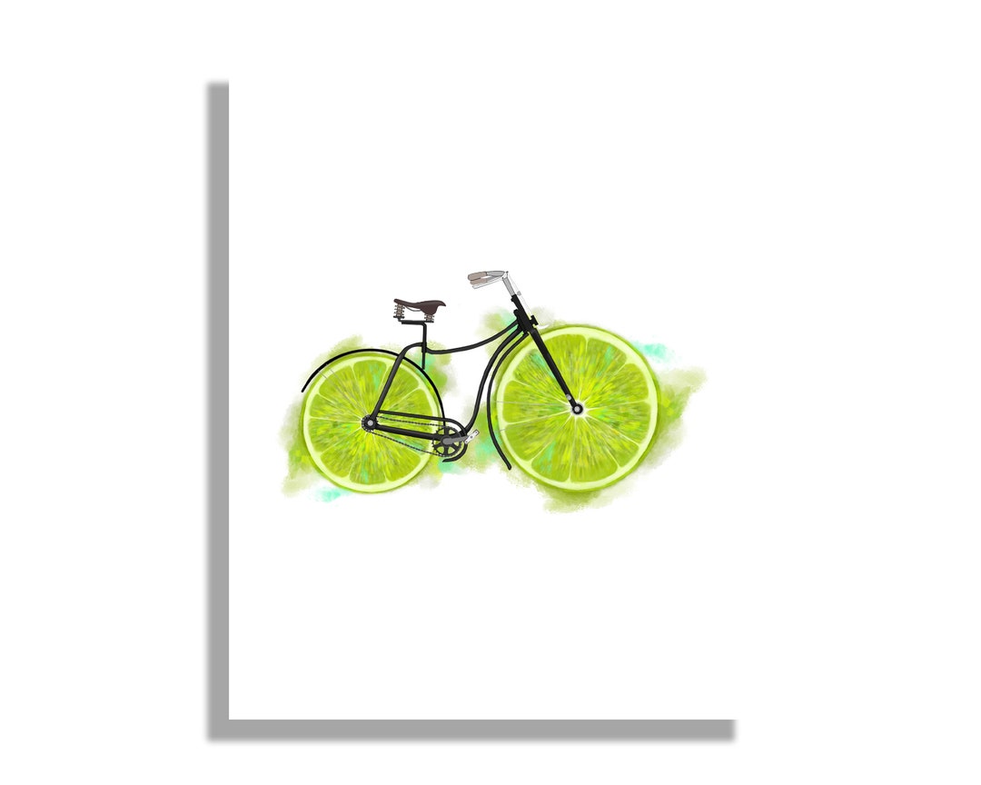 Lime Green Art Print, Green Abstract Art, Contemporary Art Print ...