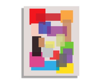 Color Fade Art Print No. 10, Modern Art Prints, Gradient Art, Rainbow ...