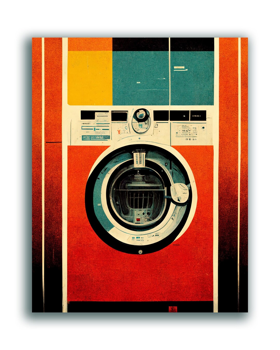 Retro Laundry Day Print, Vintage Style Laundry Day Poster, Retro ...