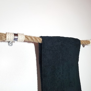 Towel Rack..towel Holder Jute Rope..decor for Bathroom or Kitchen..bath ...