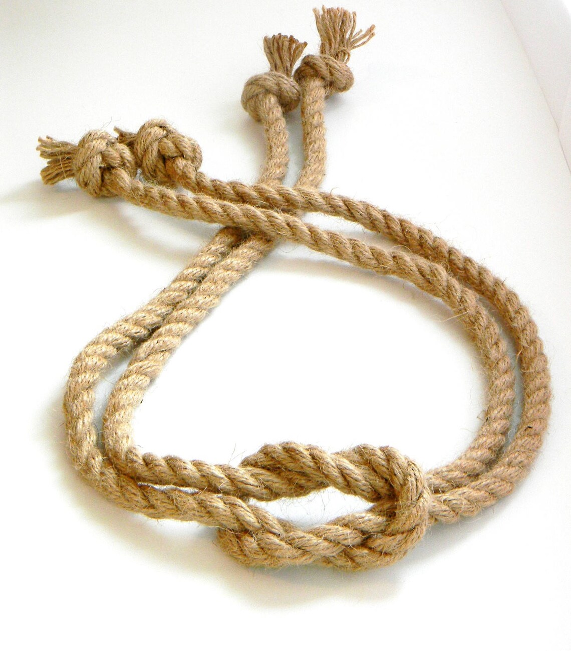 Square Knot Nautical Curtain Tie-backs Beach Decor Jute | Etsy