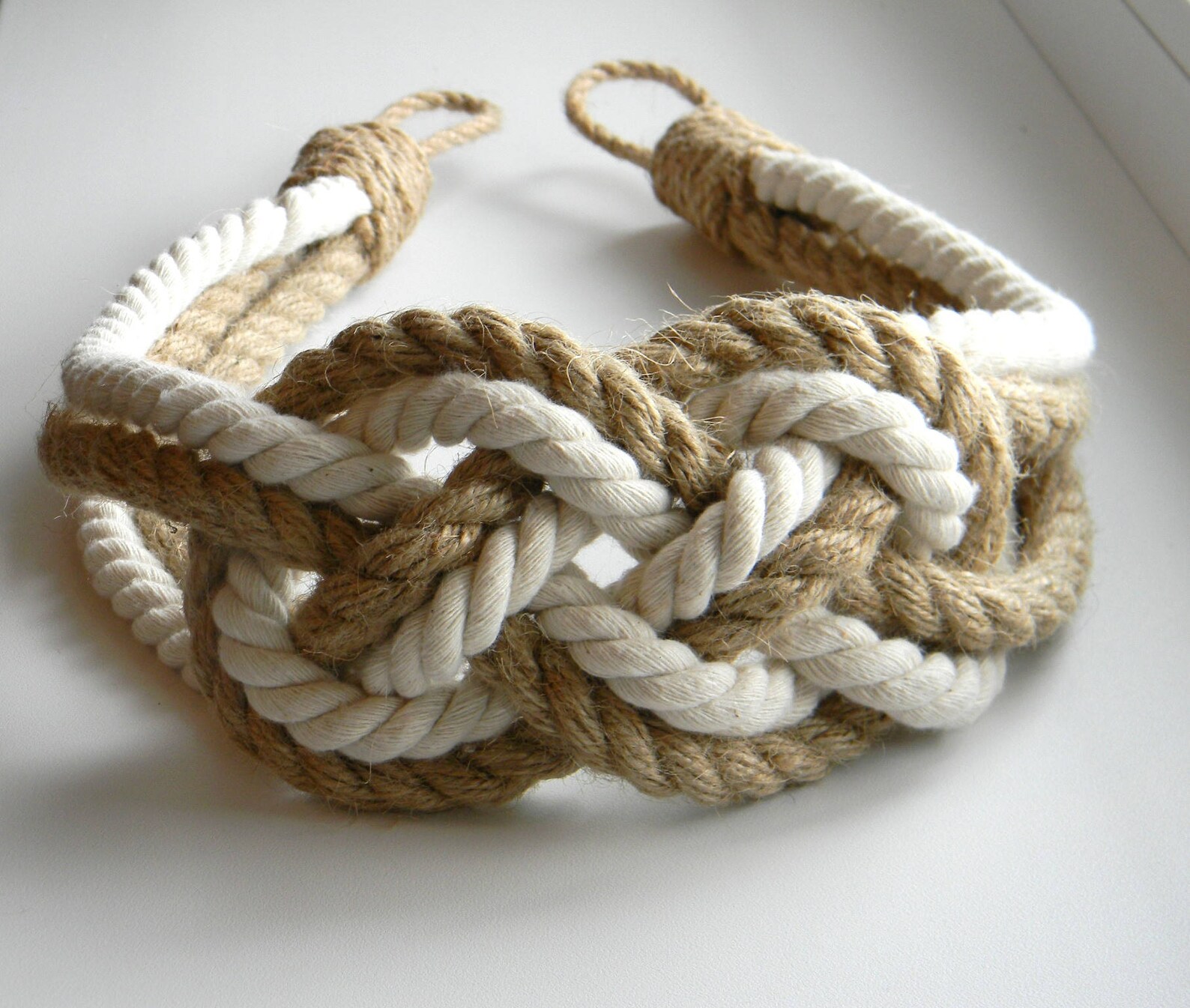 Cotton and Jute Rope..curtain Tie-backs..nautical - Etsy
