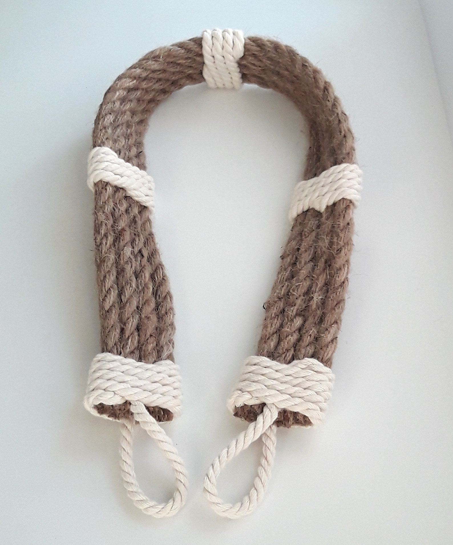 Curtain Tie-backs Jute and Cotton Rope Curtain Tie backs | Etsy