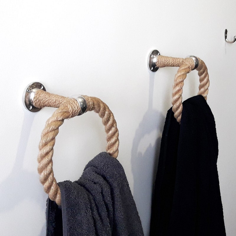 Rope Towel Ring - Etsy