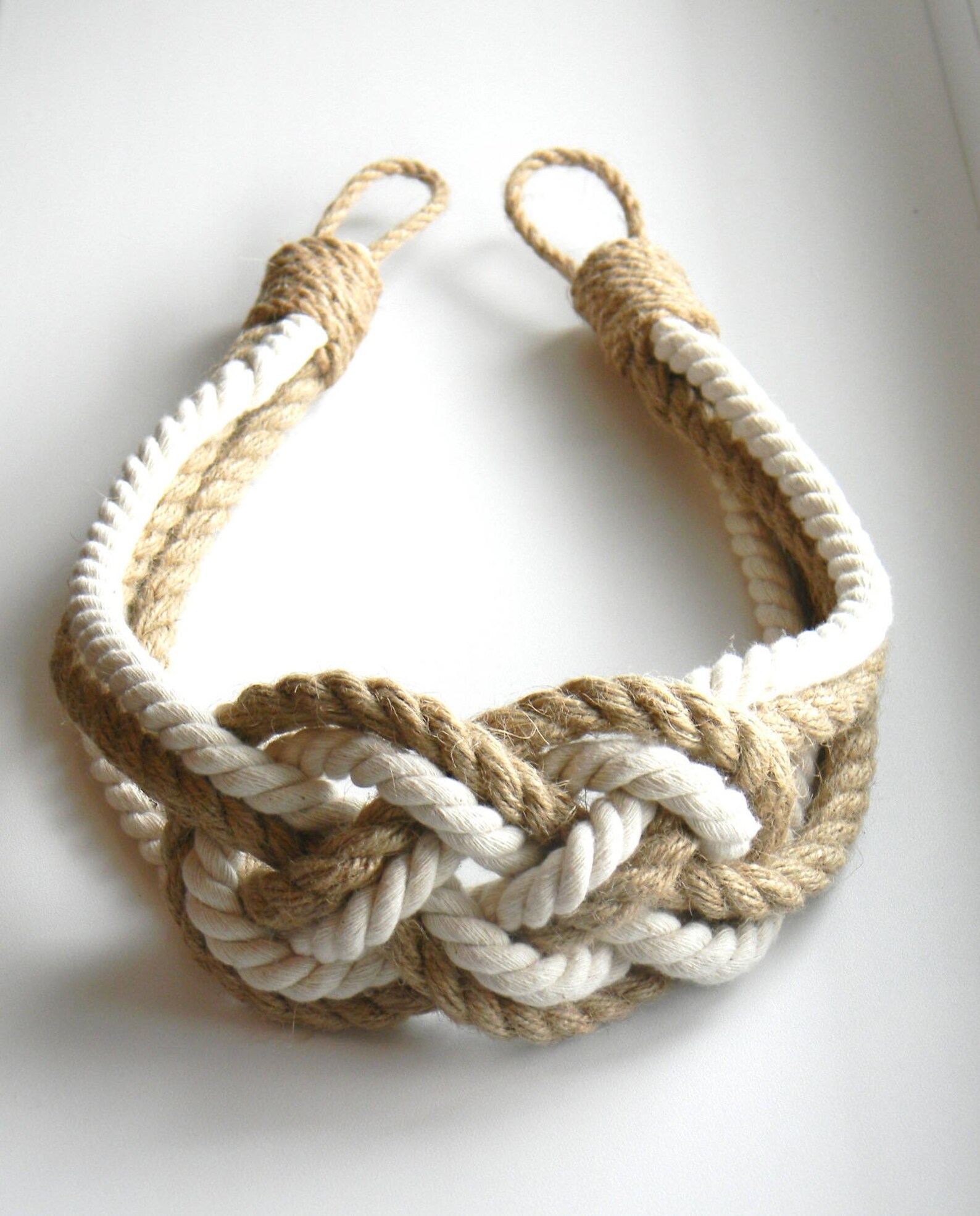 Cotton and Jute Rope..curtain Tie-backs..nautical - Etsy
